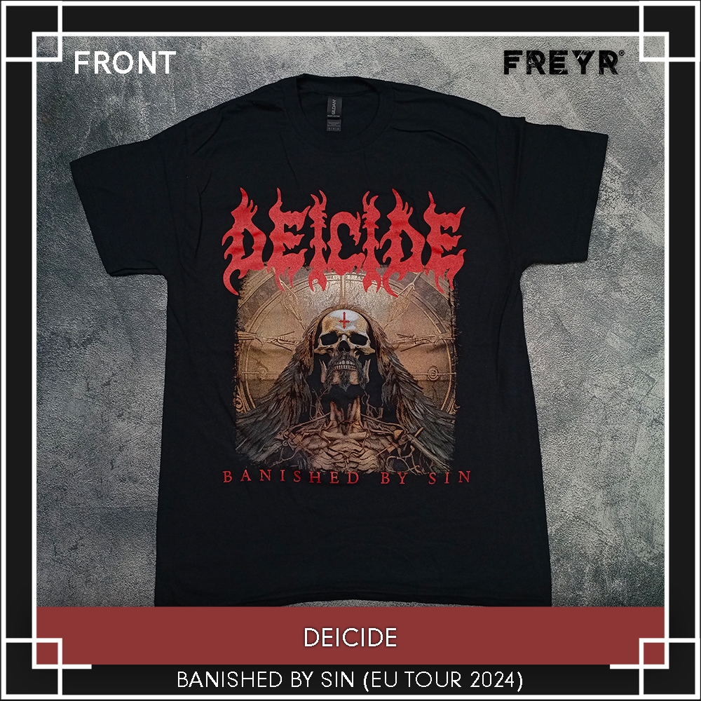 Jual Kaos Band Deicide - Banished By Sin (EU Tour 2024) Original ...
