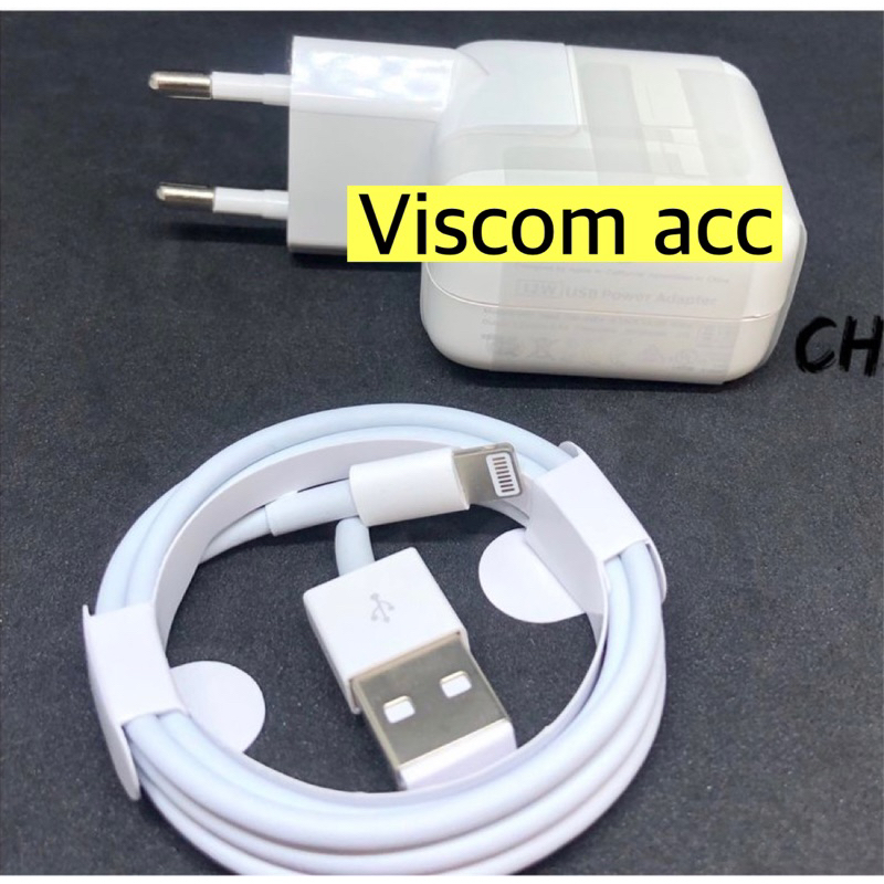 Jual Charger Pad mini 5/6/7 Original Adapter + Usb To lightning 12watt ...