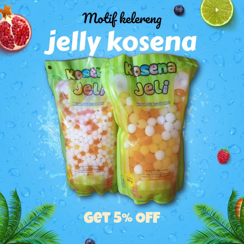 Jual jely kosena, jelly motif kelereng, kemasn 500gr | Shopee Indonesia
