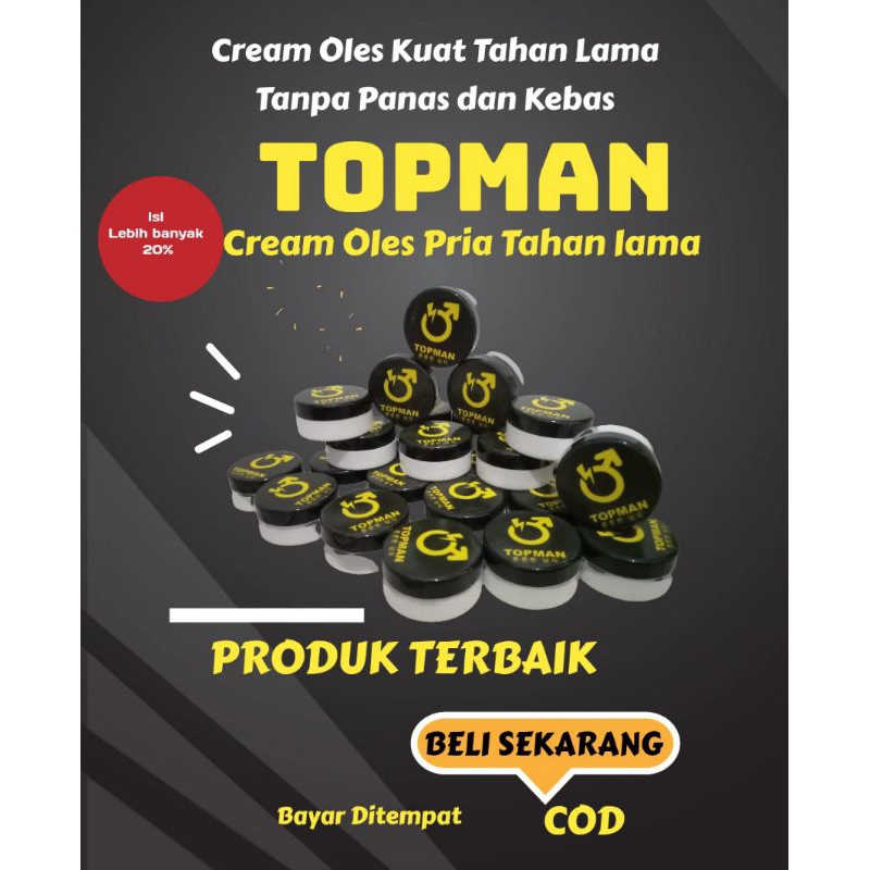 Jual Topman obat kuat oles pria tahan lama,cream oles tahan lama,Top ...