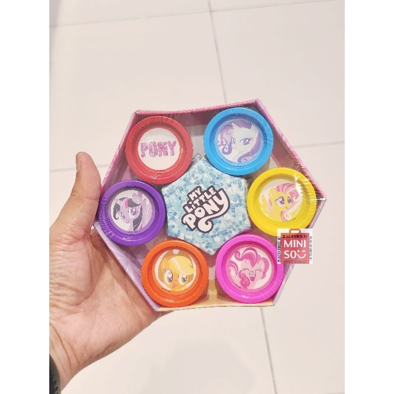 Jual MINISO X MY LITTLE PONY 🆕 6 Color Modeling Clay (PDQ) MY LITTLE ...