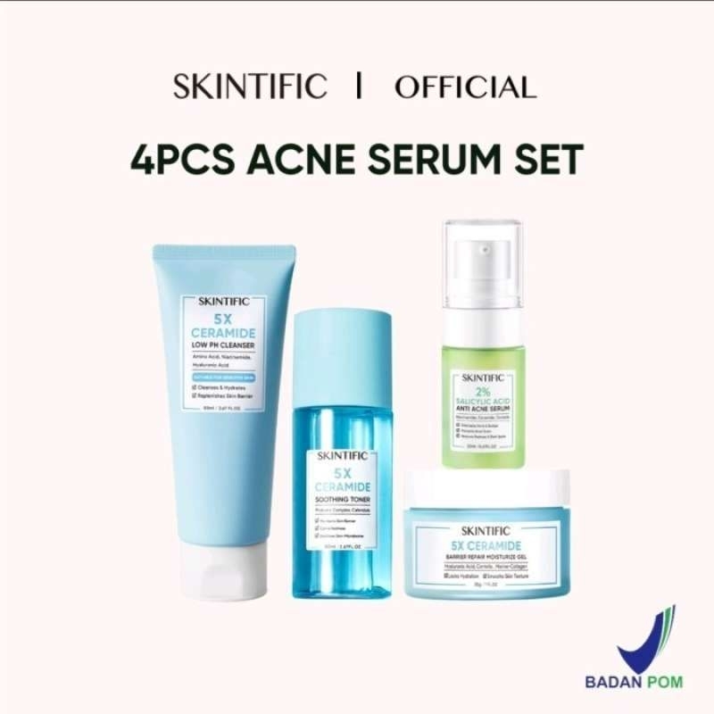 Jual PAKET SKINTIFIC ACNE SET | Shopee Indonesia