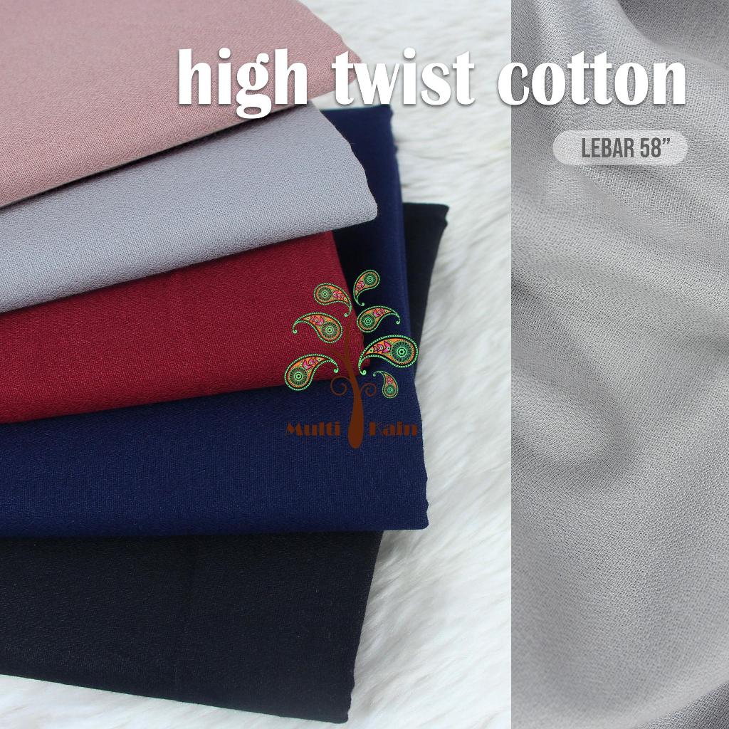 Jual multi kain high twist cotton katun crepe harga eceran per 0.5 meter | Shopee Indonesia
