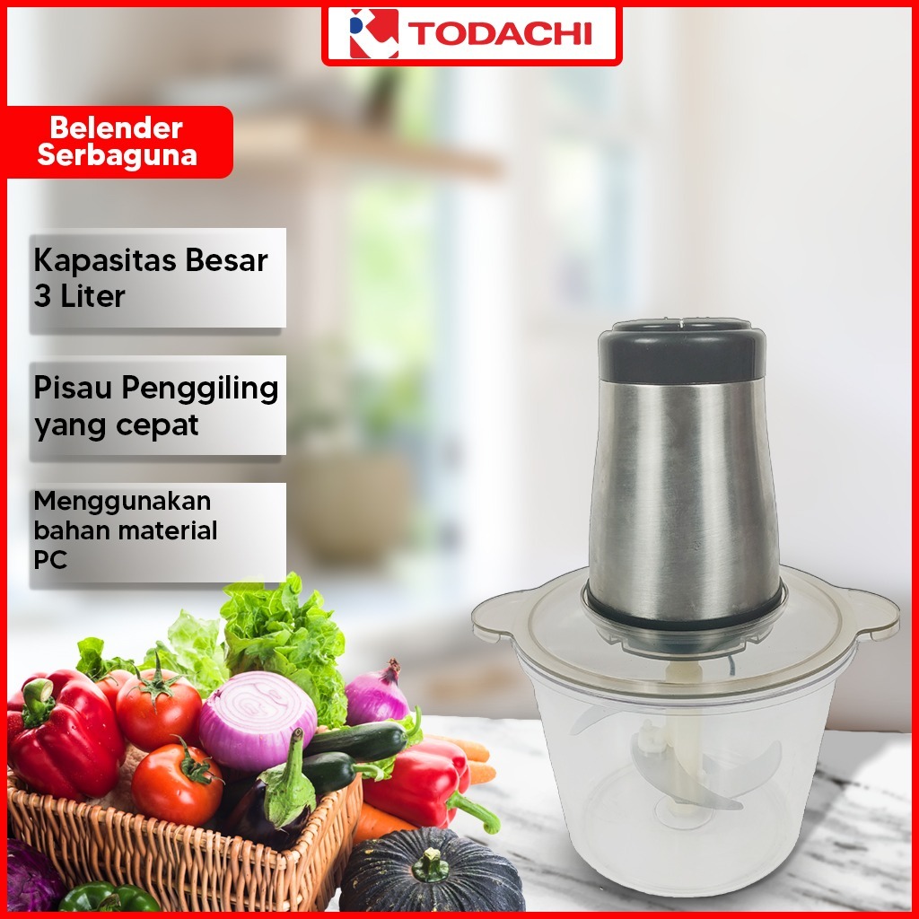 Jual Todachi Chopper kapasitas 2L Anti Karat Penggiling Premium High ...