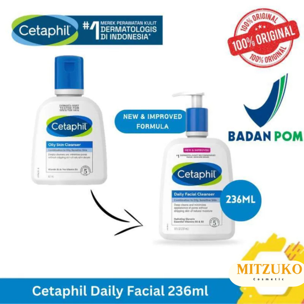 Jual Cetaphil Oily Skin Cleanser - Cetaphil facial cleanser 236ml ...