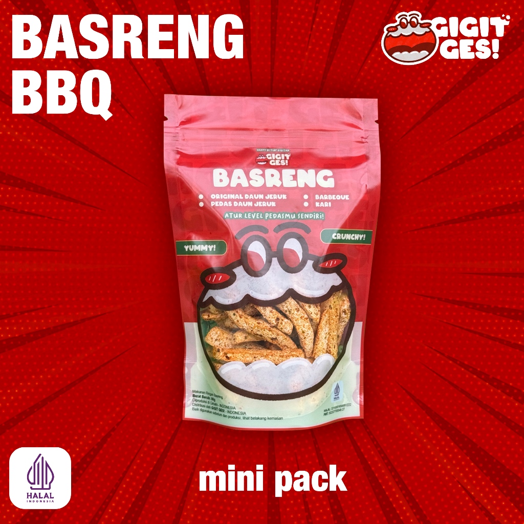 Jual Basreng Mini Pack Rasa Barbeque Renyah Gurih Kriuk Krispy Rempah ...