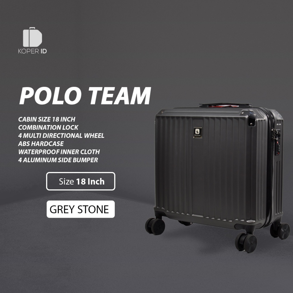 Jual Polo Team Tas Koper Kabin Hardcase Fiber Size 18 inch - 445 ...