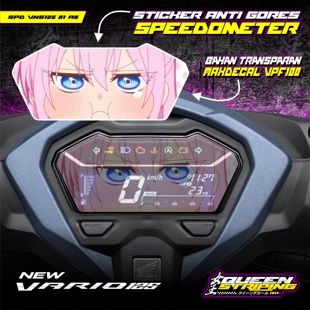 Jual Stiker Speedometer Transparan Motor Vario 125 New / Variasi Anime ...