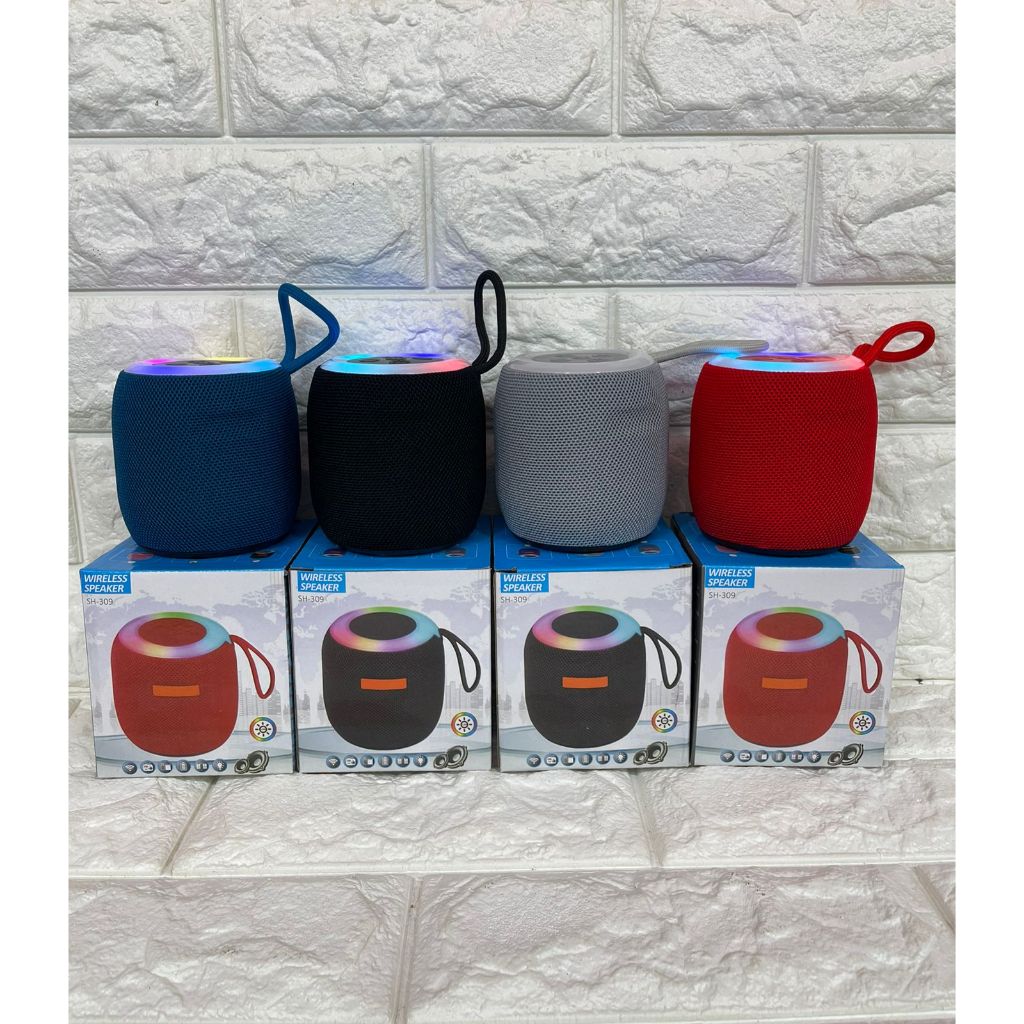 Jual Speaker Bluetooth SH-309 Wireles Speaker Mini Portable Extra Bass | Shopee Indonesia