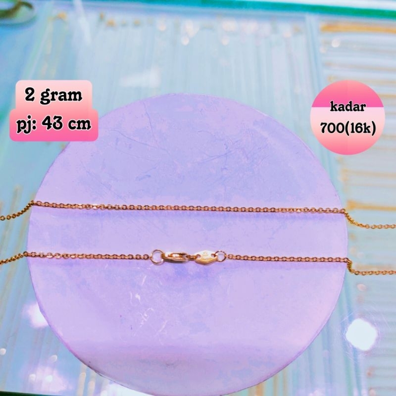 Jual kalung emas model rantai jeddar (padat kuat)mas kadar 700 (16k ...