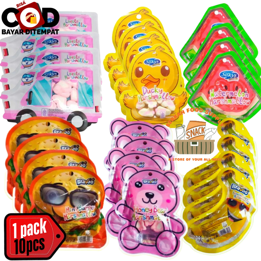 Jual [ BERKAH ] Silkys Marshmallow Pack Isi 10pcs Ducky Lovely ...