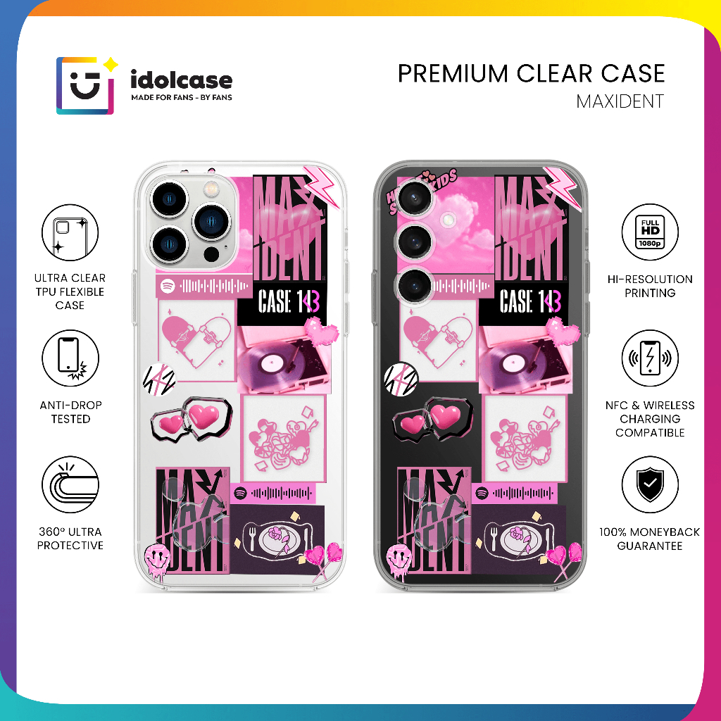 Jual Clear Case MAXIDENT Bahan Tebal Tahan Benturan NFC And Wireless ...