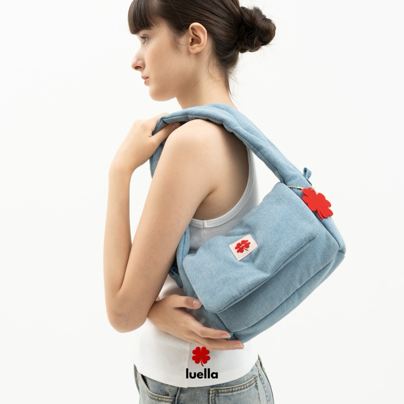 Jual LUELLA - Mini Anonimite Puffy Bag in Denim | Shopee Indonesia