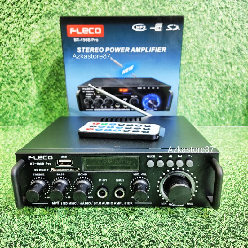Jual Amplifier fleco 198B pro amplifier bluetooth terbaru amplifier ...