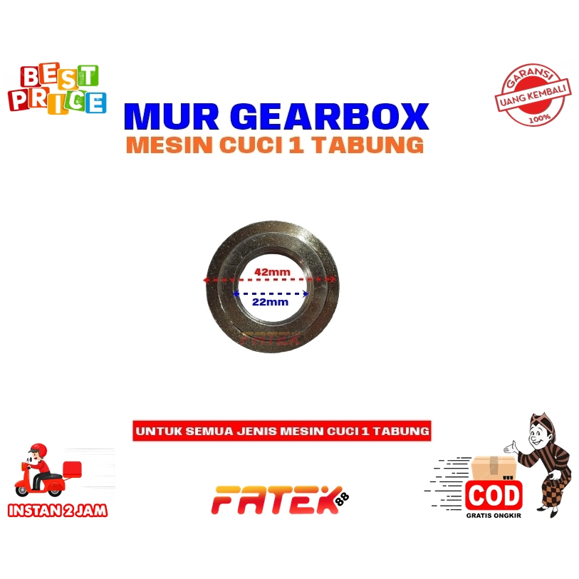 Jual MUR / BAUT GEARBOX UMUM UNIVERSAL / GERBOX / GEAR BOX MESIN CUCI ...