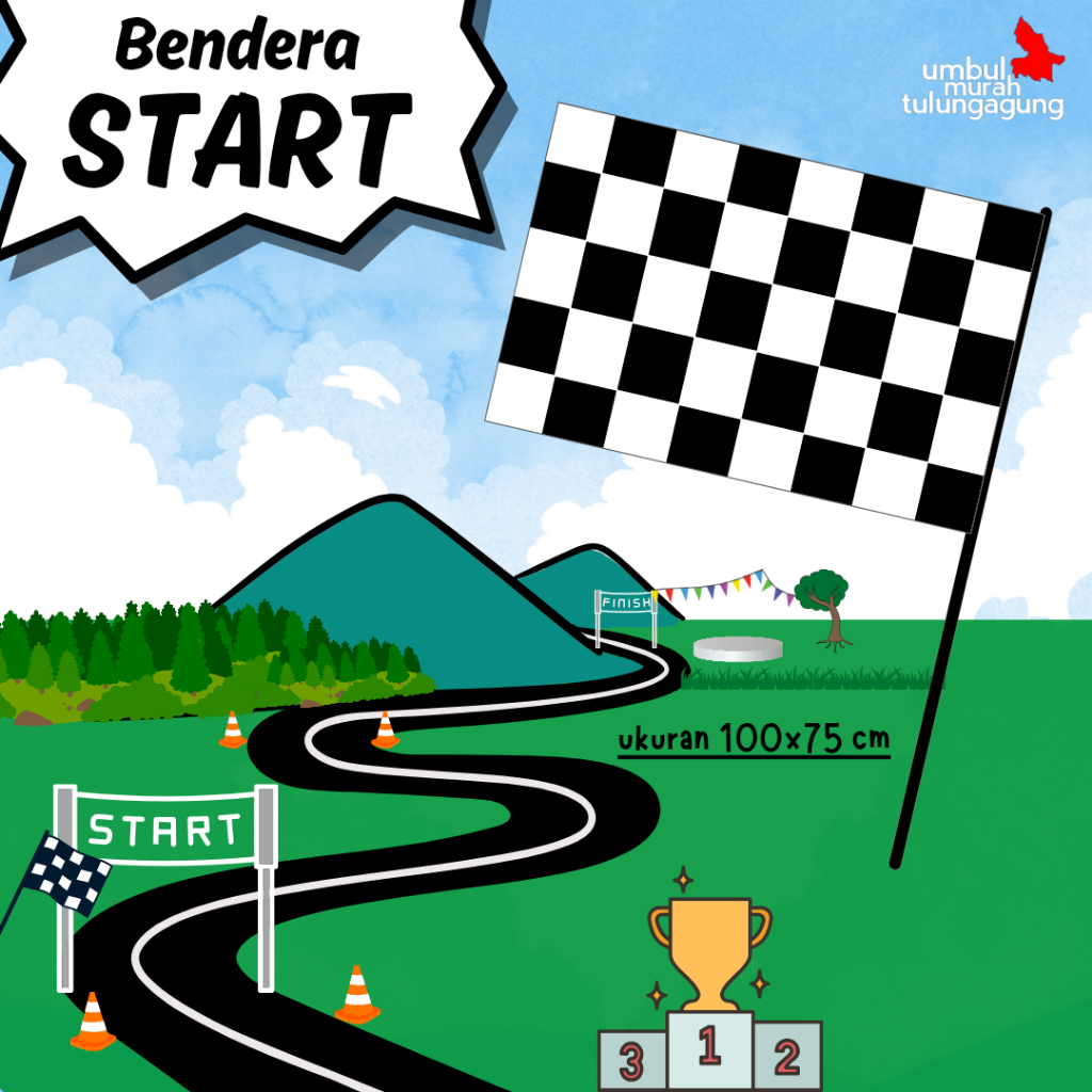 Jual BENDERA START LOMBA | Shopee Indonesia