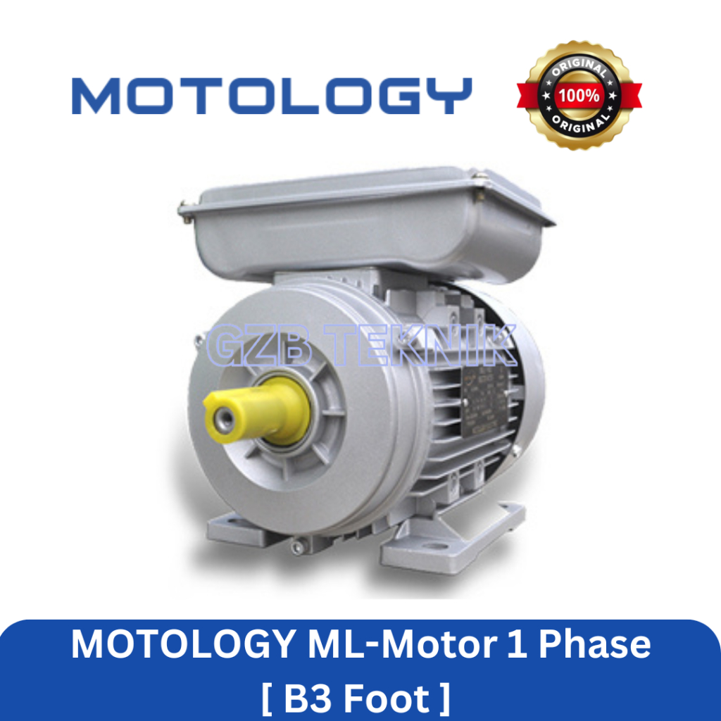 Jual Motology Dinamo 1 Phase 0,75kW 1HP 220V/240V B3 Foot Mounted / Electric Motor / Elektro ...