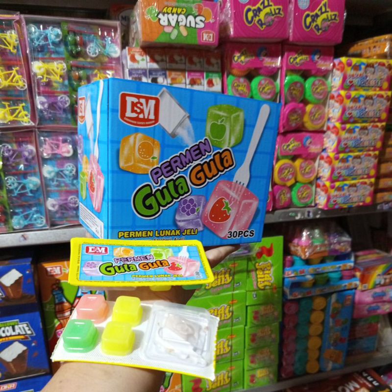 Jual PERMEN GULA-GULA JELI LUNAK 1 BOX ISI 30 pcs | Shopee Indonesia