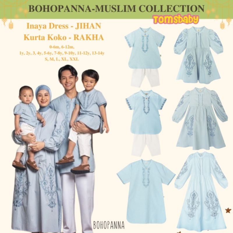 Jual [TOMS] BOHOPANNA - Sarimbit Raya Idul Fitri Family Set JIHAN - RAKHA | INAYA Baby Dress ...