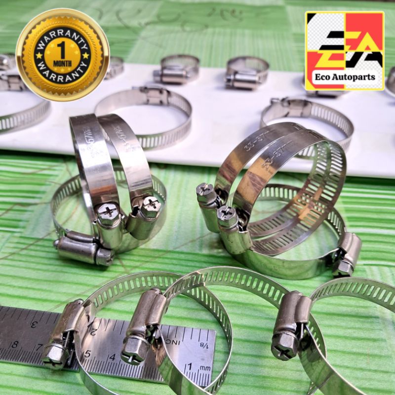 Jual klem selang stainless ukuran 2" diameter 35mm-51mm, aplikasi untuk ...