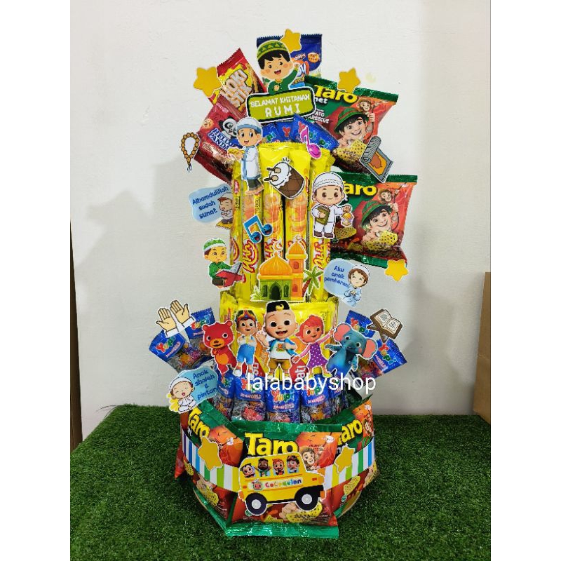 Jual snack tower khitanan / snack susun cocomelon | Shopee Indonesia