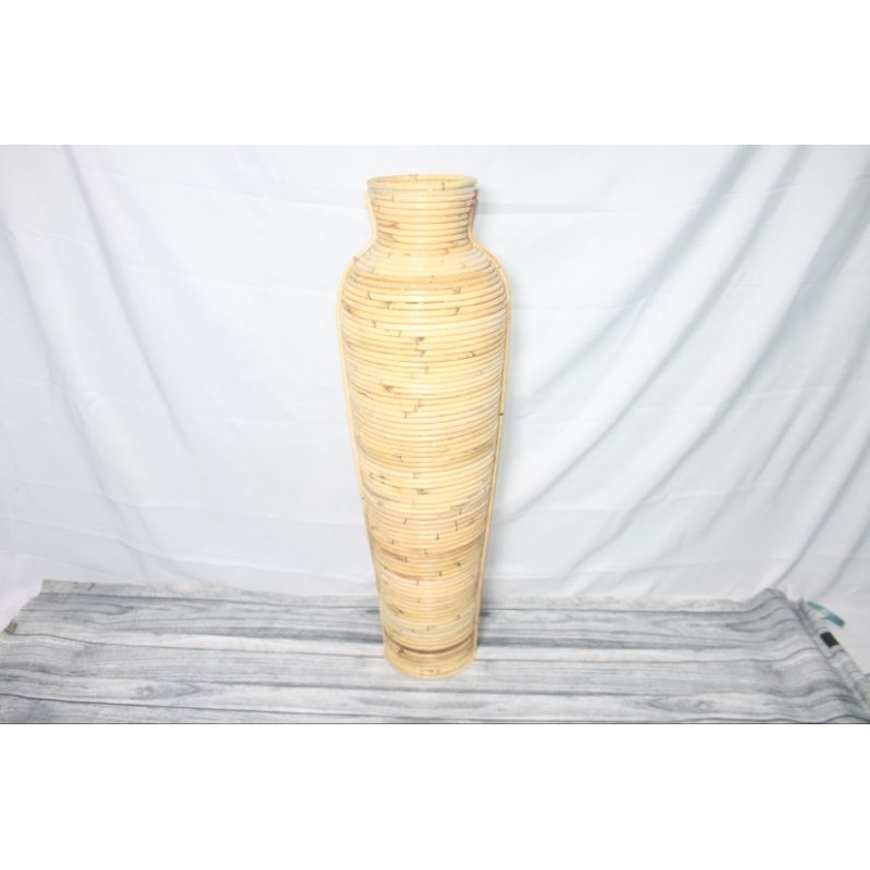 Jual GUCI / VAS BUNGA ROTAN TINGGI 70 CM, MODEL MINIMALIS BENTUK WORTEL ...