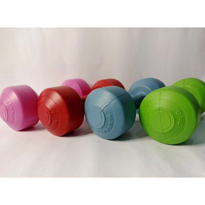 Jual dumbell 2 kg warna || dumbell alat angkat beban 2kg warna dumbell ...