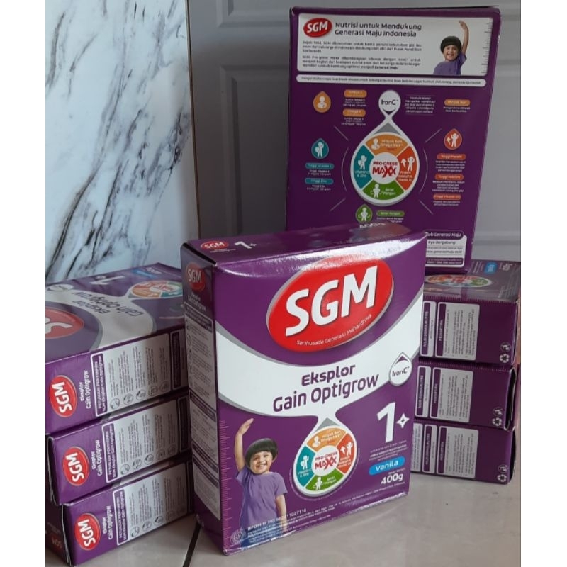 Jual SGM Eksplor Gain Optigrow 400g untuk 1 tahun ke atas | Shopee ...