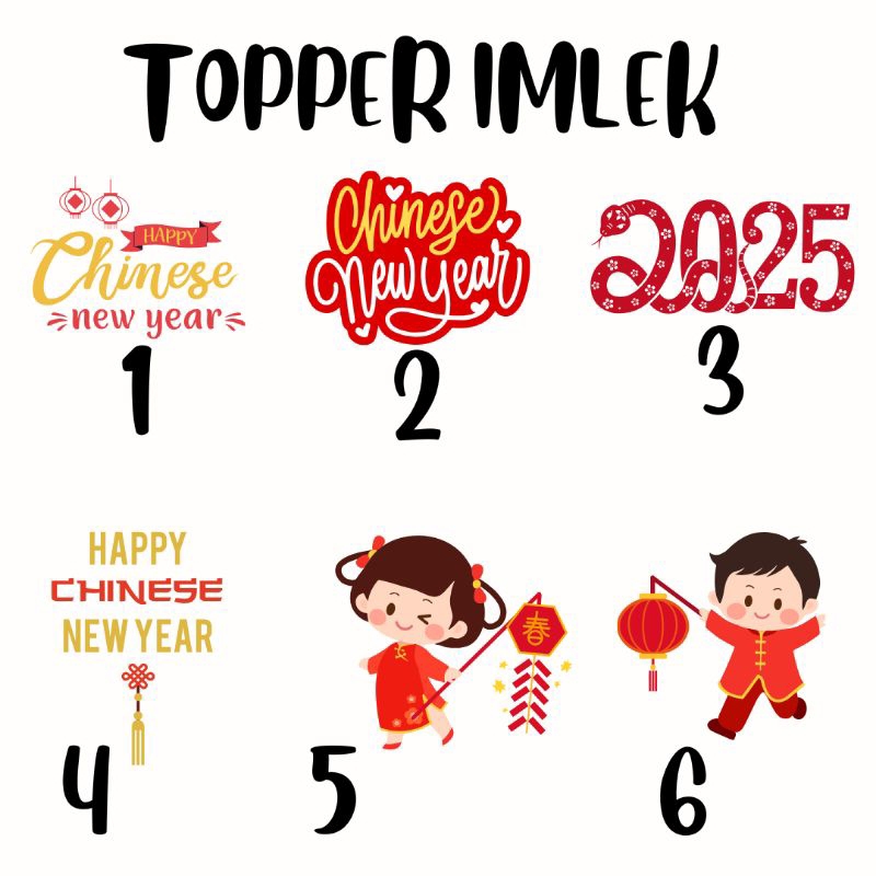 Jual Topper Imlek per pcs | Shopee Indonesia