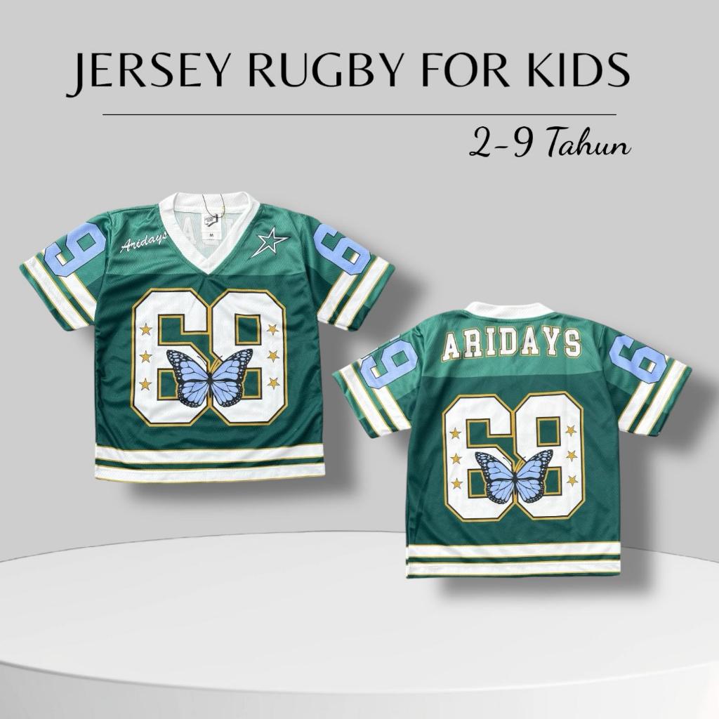 Jual ARIDAYS Baju Jersey Anak Model Rugby Oversize Usia 2 - 9 Tahun ...
