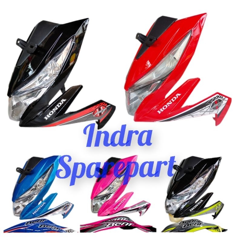 Jual Full Set Cover Tameng Body Depan Panel Dasi Lampu Depan Honda Beat ...