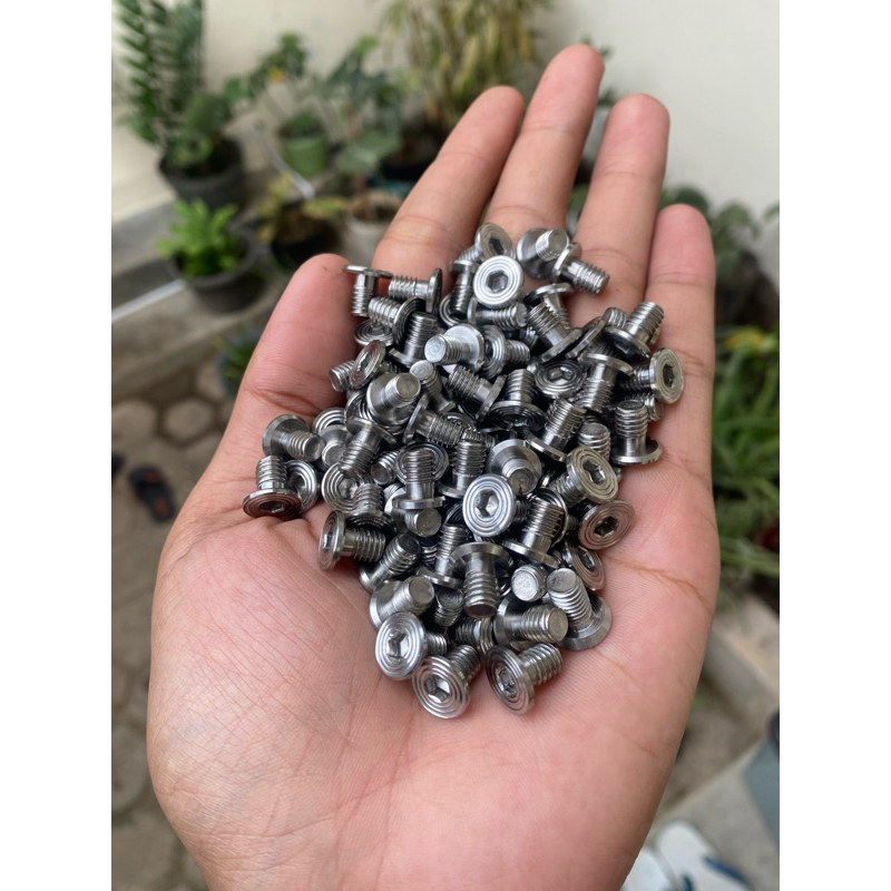 Jual baut L slim drat 10/m6 panjang 1 cm ( stainlist ) 1 pcs | Shopee Indonesia