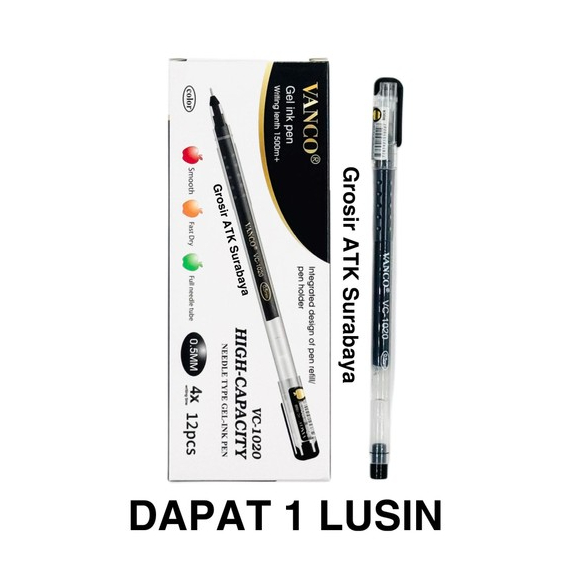 Jual ( DAPAT 1 LUSIN / 1 PAK / 12 BOLPEN ) BOLPEN VANCO VC-1020 ...