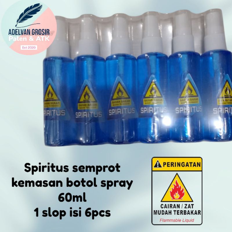 Jual Spiritus semprot mainan meriam kemasan botol spray 60 ml 1 slop ...