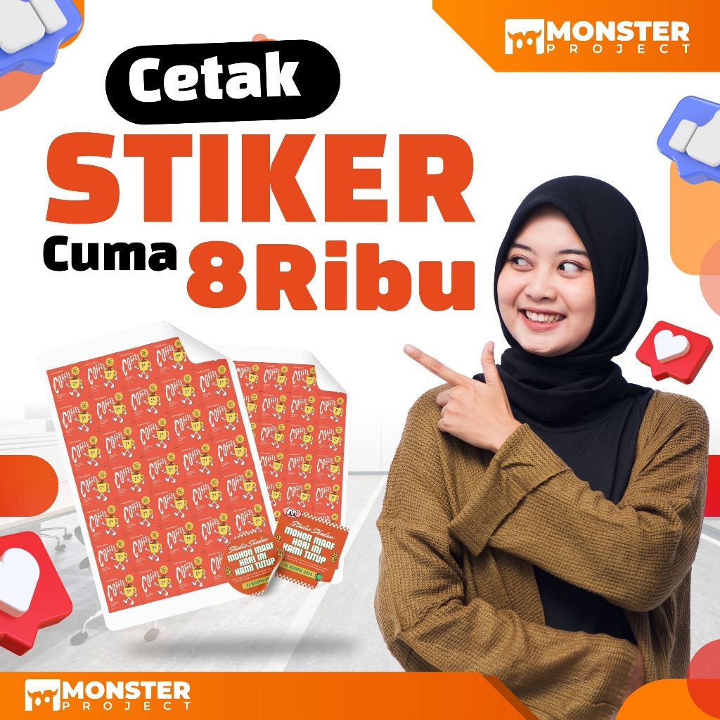 Jual Cetak Stiker Logo Label Makanan Minuman Bahan Sticker Bontak ...