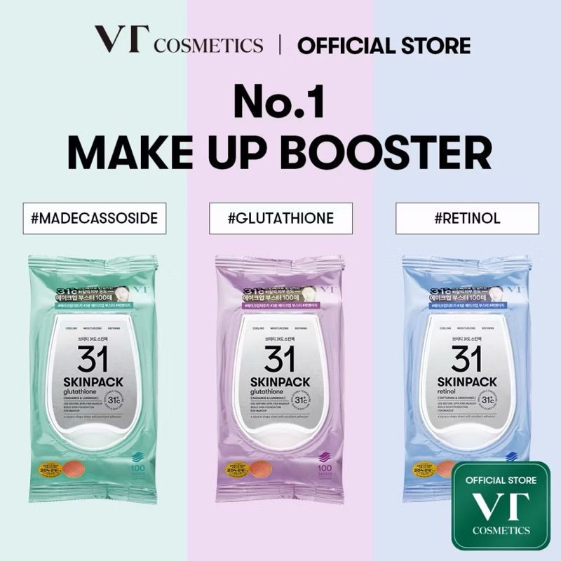 Jual VT COSMETICS SKIN PACK COOLING PACK 100pcs | Shopee Indonesia