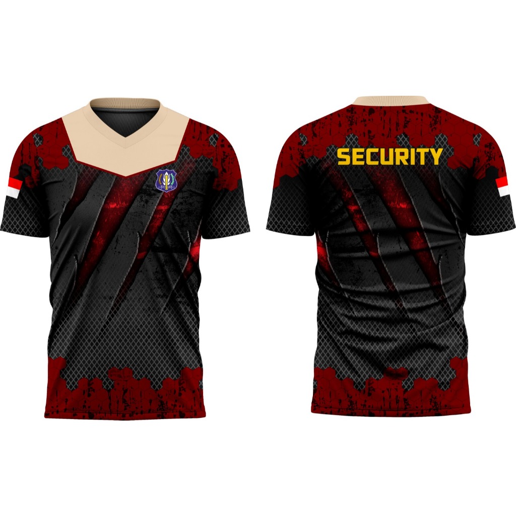 Jual JERSEY SECURITY TERBARU 2025//JERSEY CUSTOM FULLPRINTING//KAOS ...