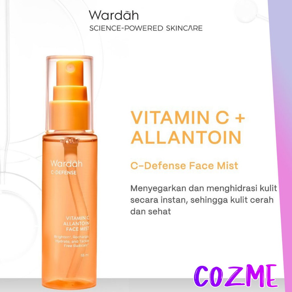 Jual WARDAH C-Defense Vitamin C Allantoin Face Mist 55mL | Shopee Indonesia