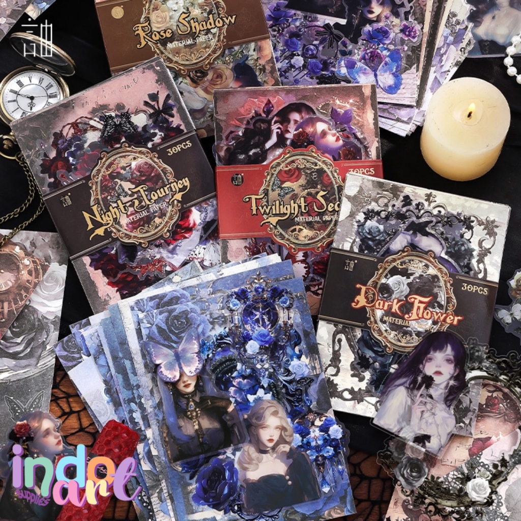 Jual (IAS) B3 - Material Paper Sticker Kertas Journal Scrapbook ...