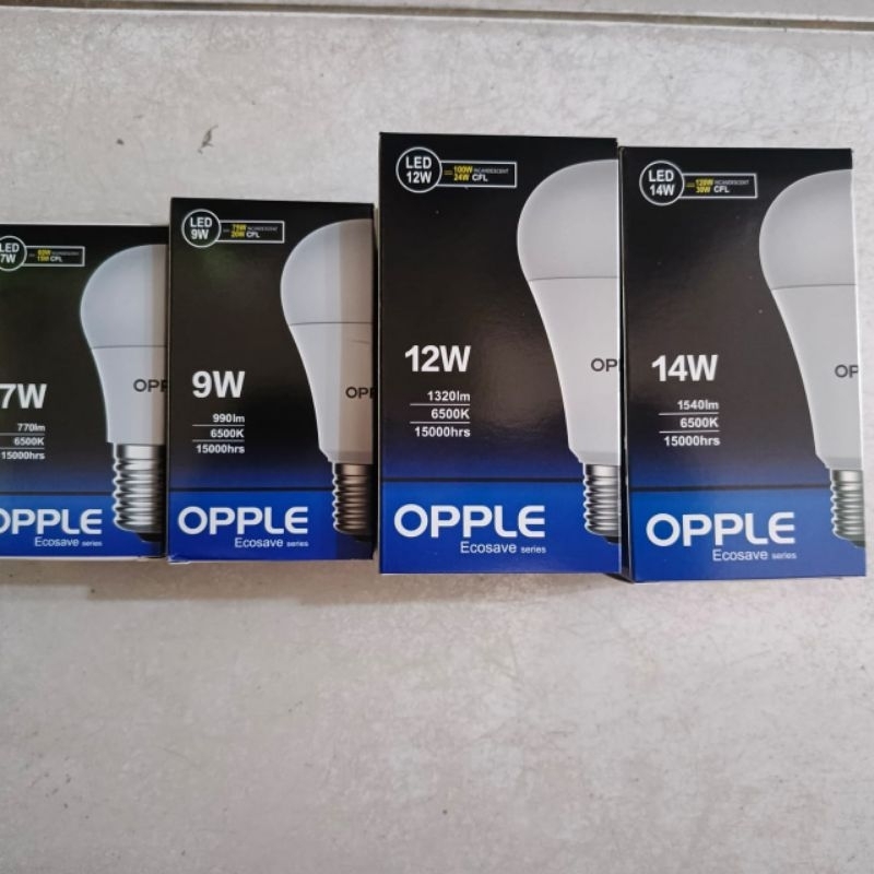 Jual Bola Lampu LED Opple Ecosave series Bohlam LED garansi 1 thun | Shopee Indonesia