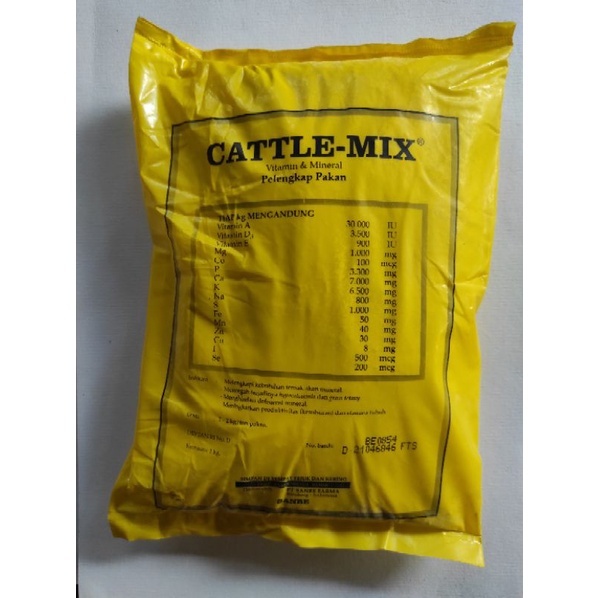 Jual Cattle mix 1 kg PREMIX Penggemuk Sapi Kambing Hewan Ternak premix ...