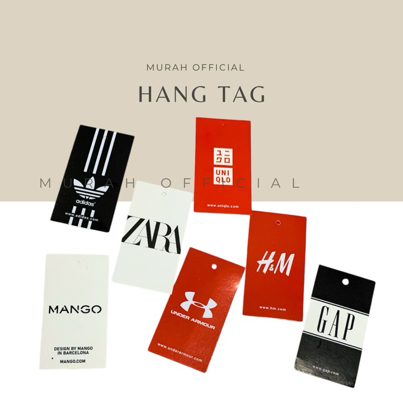 Jual PROMO hang tag baju label tag baju dan tali Hang tag barcode tag ...