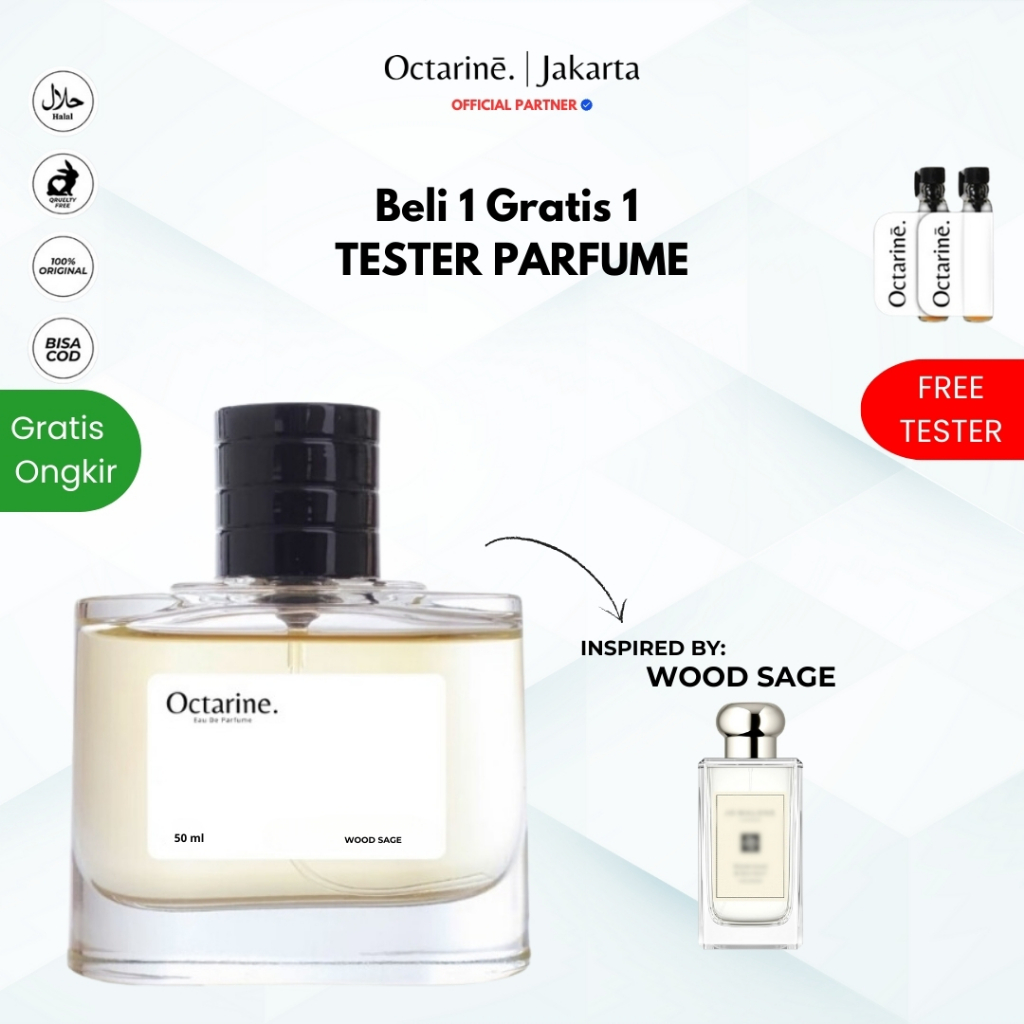 Jual Octarine - Parfum Pria dan Wanita Tahan Lama Aroma Citrus Salty Aromatic BY WOOD SAGE ...