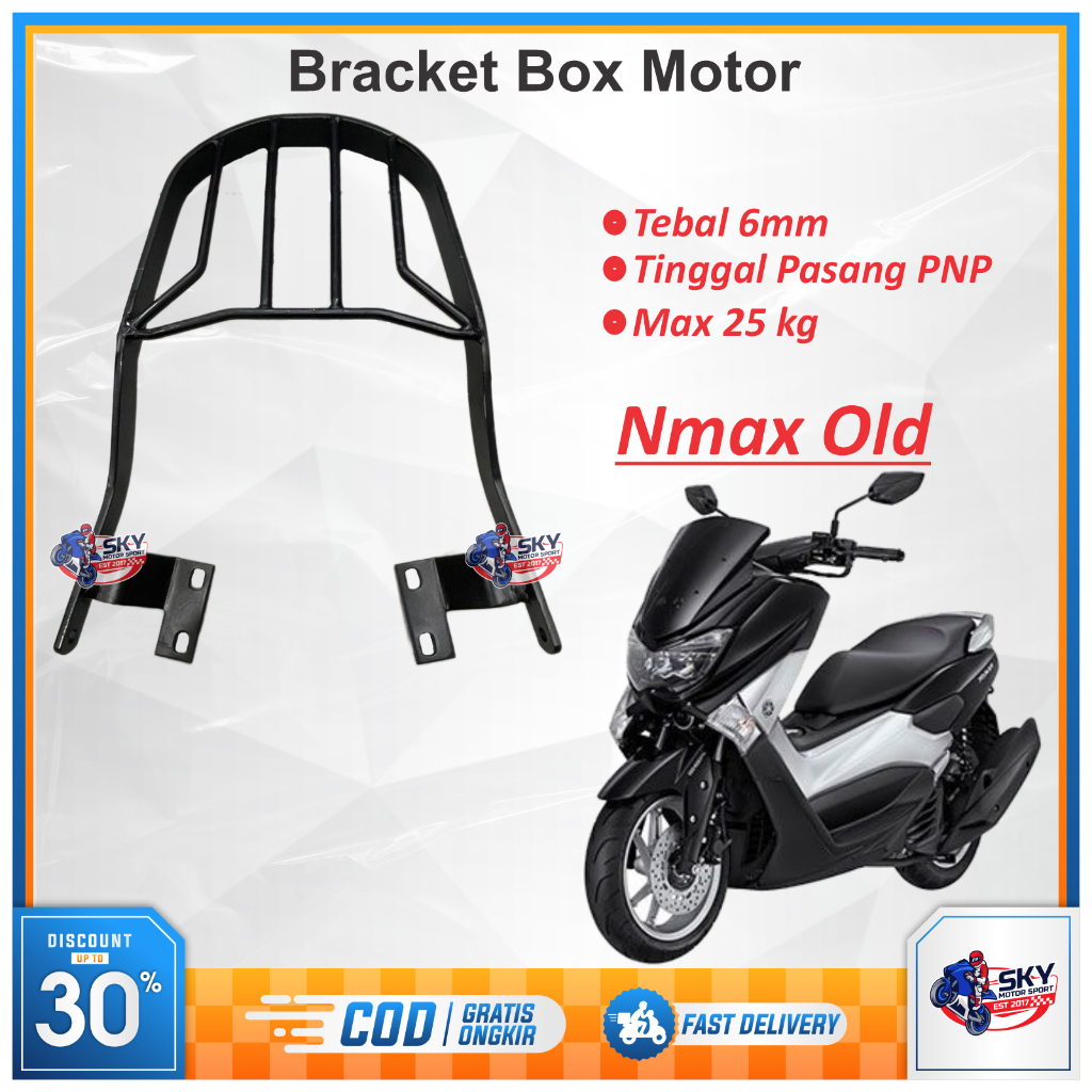 Jual Bracket Box Gp Sport Nmax Old Nmax New Pcx 150 Adv 150 Aerox 125 ...