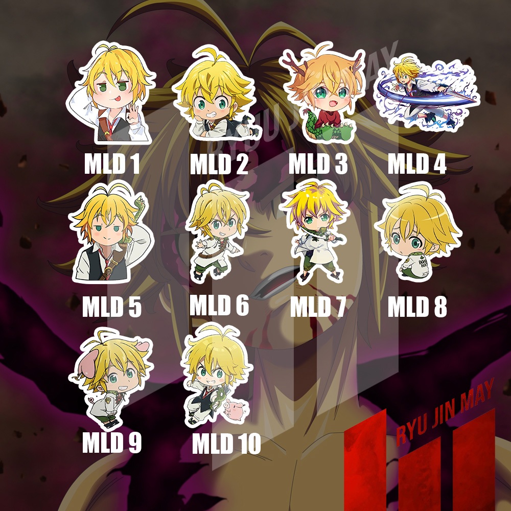 Jual Sticker Anime - Nanatsu no Taizai - Meliodas | Shopee Indonesia