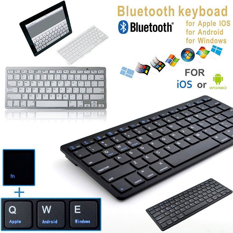Jual Keyboard Bluetooth 3.0 Wireless Slim For Macbook / Android / IOS ...