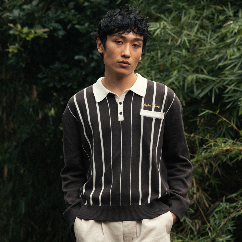 Jual Oxford Society Osborne Long Sleeve Polo Knit Polo Rajut Lengan ...