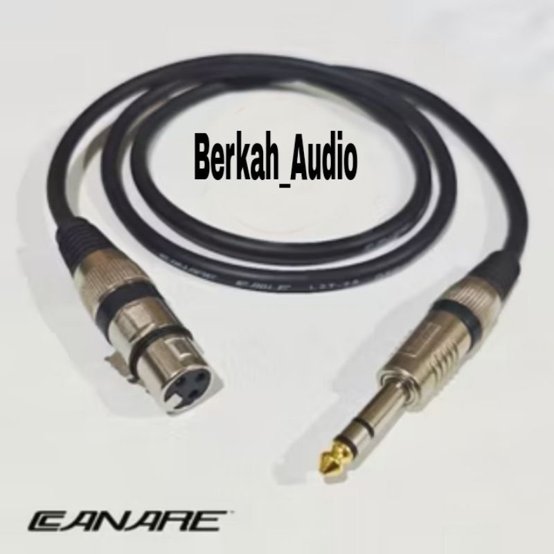 Jual kabel konektor jack akai trs 6.5mm stereo to jack canon xlr female 3m | Shopee Indonesia
