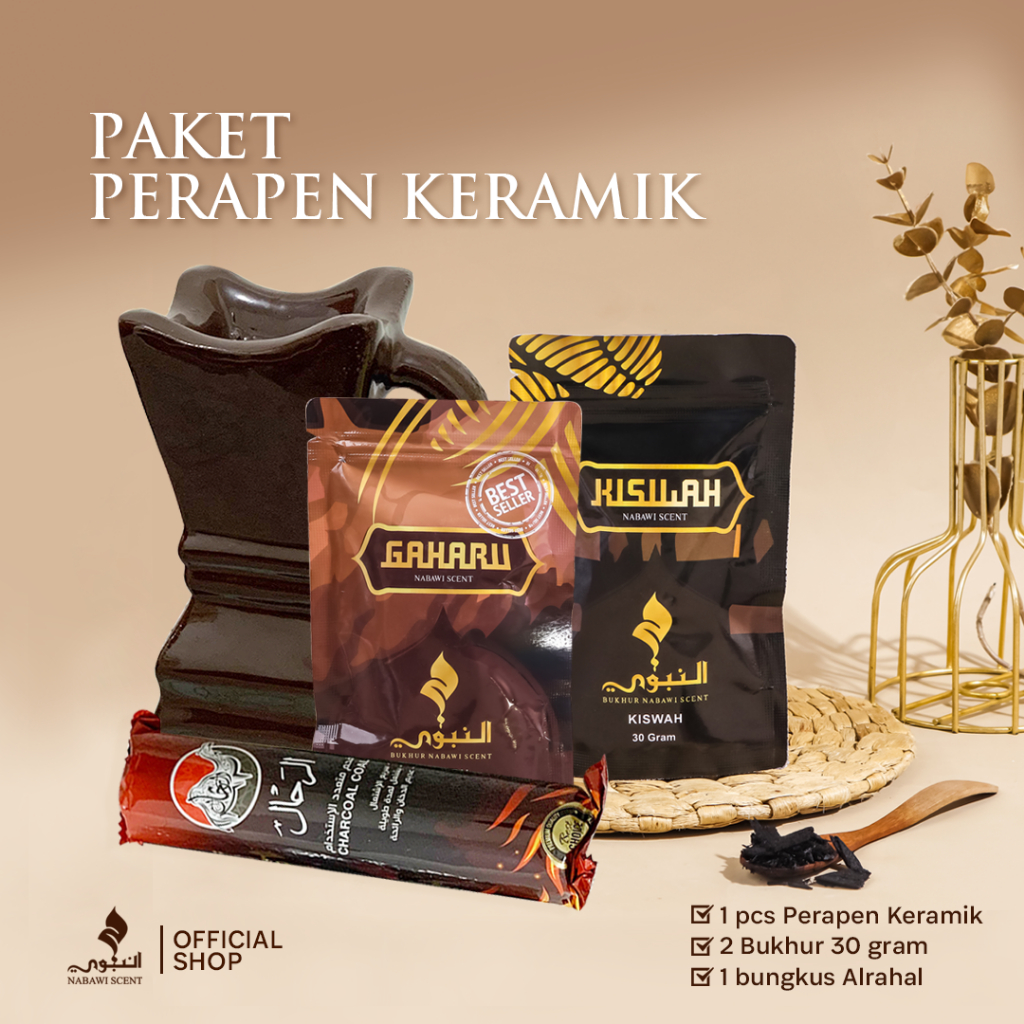 Jual Bukhur Arab Paket Komplit Nabawi Scent Buhur Premium Awet Wangi ...