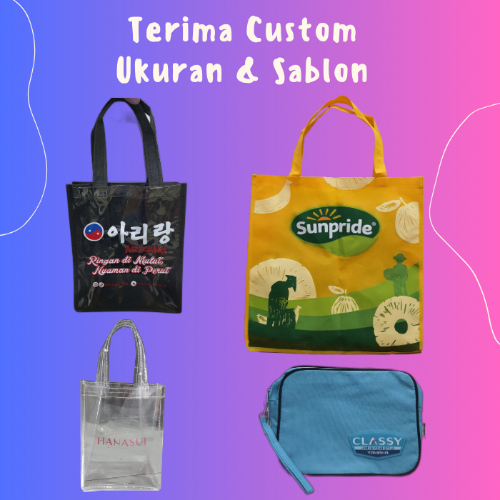 Jual Custom tas promosi / Custom goodie bag / Custom Ukuran / Tas ...